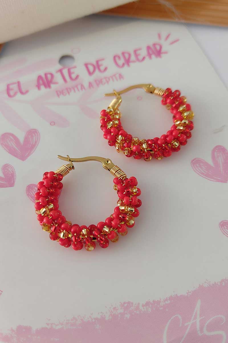 Candonga entorchada rojo - Alexandra Accesorios